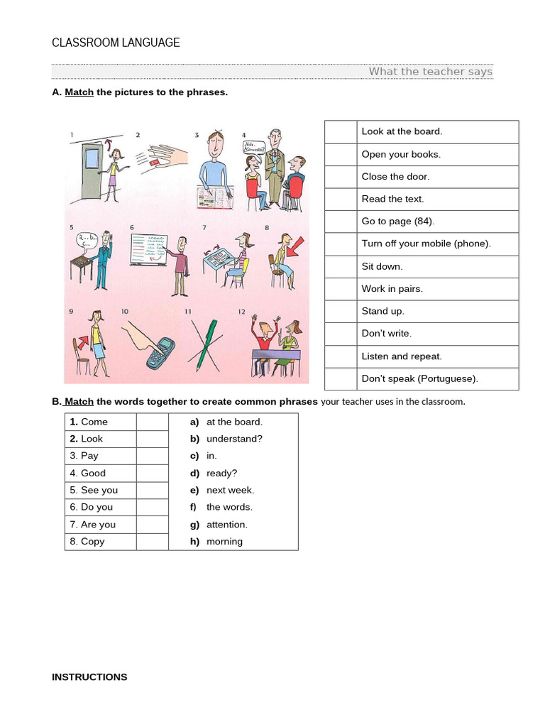 Classroom_Language | PDF | Linguistics | Human Communication