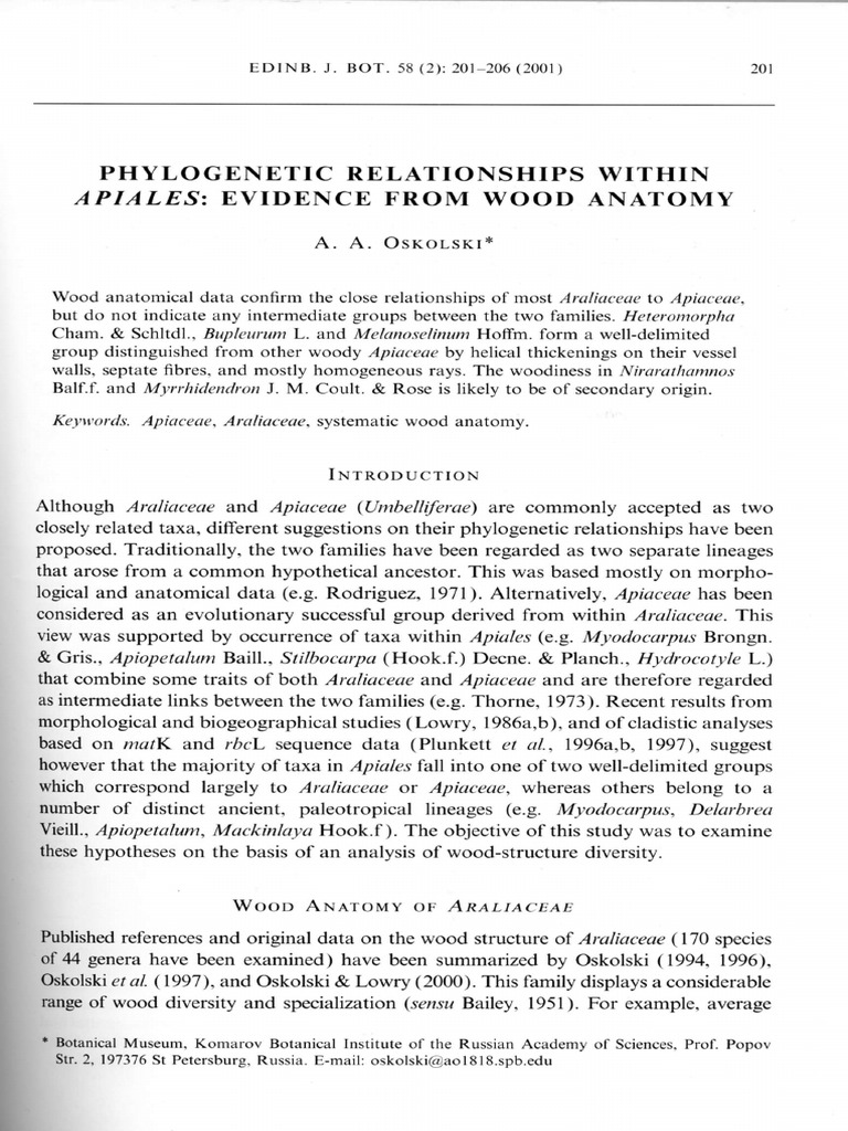 Oskolski 2001 EJB | PDF