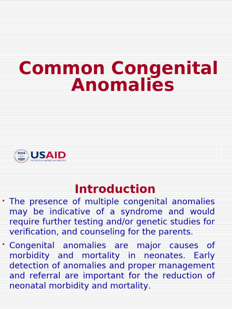 Overview of Common Congenital Anomalies | PDF | Medical Specialties ...
