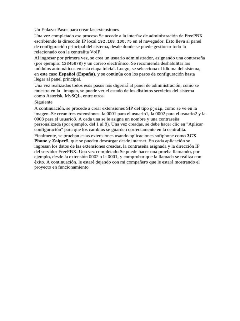 Exp Proyecto Telefonia | PDF