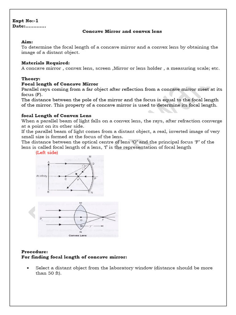 Class-10 Practicals | PDF | Mirror | Series And Parallel Circuits