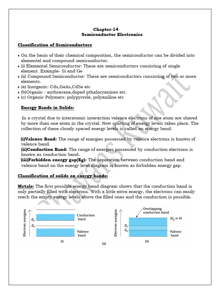 Chapter-14, Semiconductor Electronics | PDF | Rectifier | P–N Junction