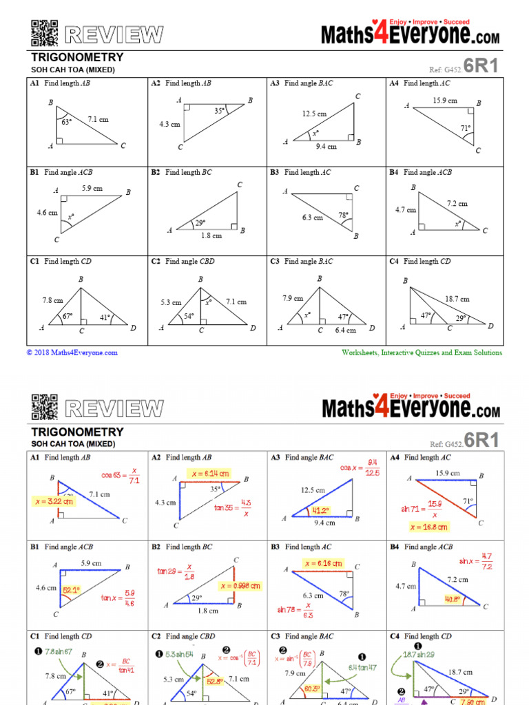 Trigonometry Soh Cah Toa 20282 | PDF