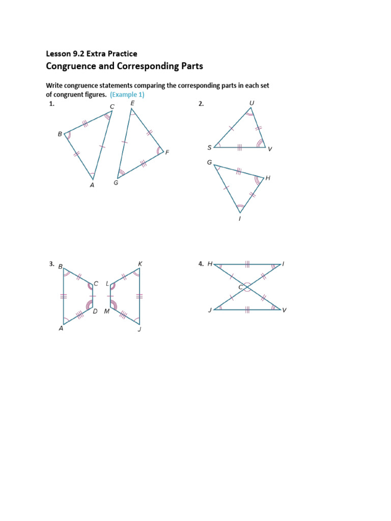 L9.2 Congruence and Corresponding Parts | PDF | Euclidean Geometry | Euclid