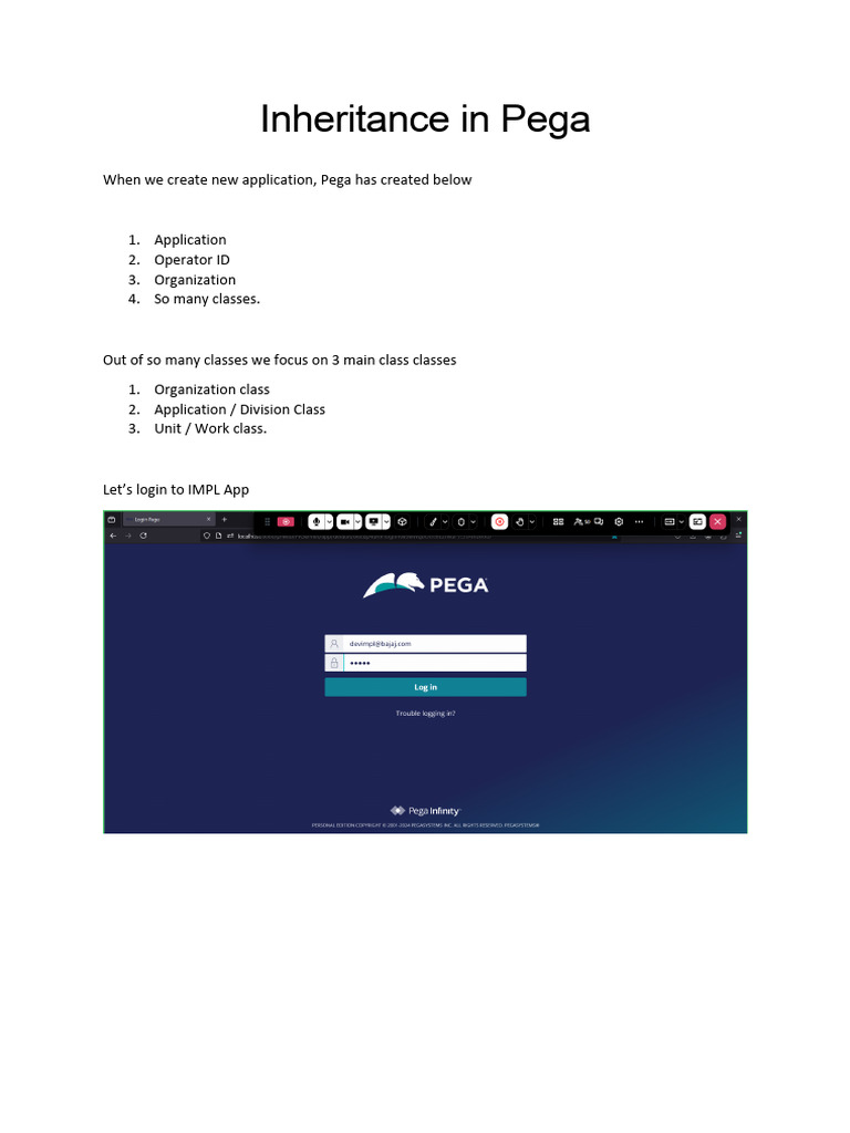 Inheritance in Pega | PDF