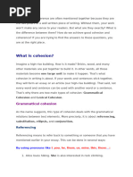 Examples of Cohesive Ties Explained | PDF | Word | Grammar