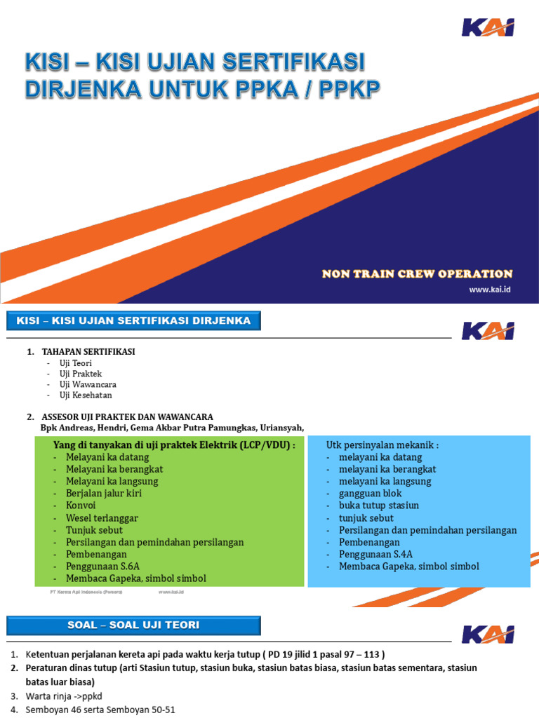 Kisi-Kisi Sertifikasi PPKA | PDF