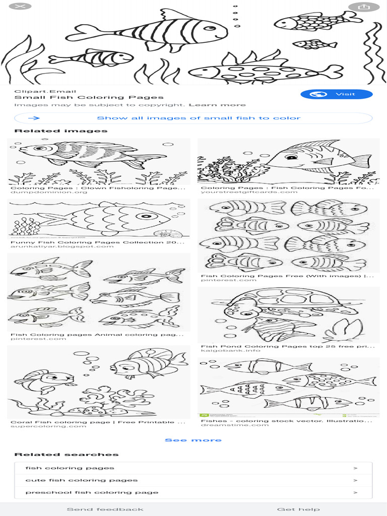 Free Small Fish Coloring Pages | PDF | Marine Mammals | Cetaceans