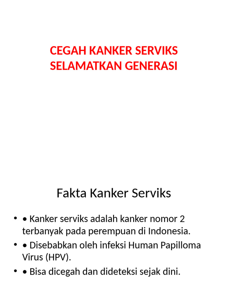 Template Kampanye Kanker Serviks | PDF
