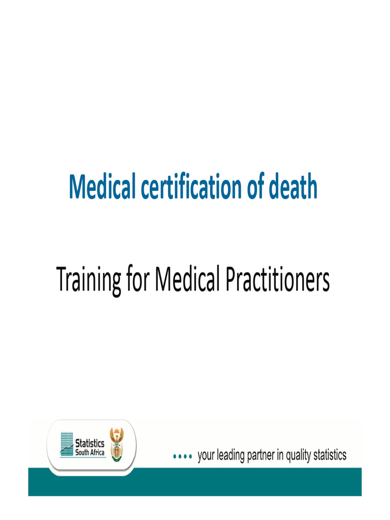 Medical Certification of Death | PDF | Death | Tuberculosis