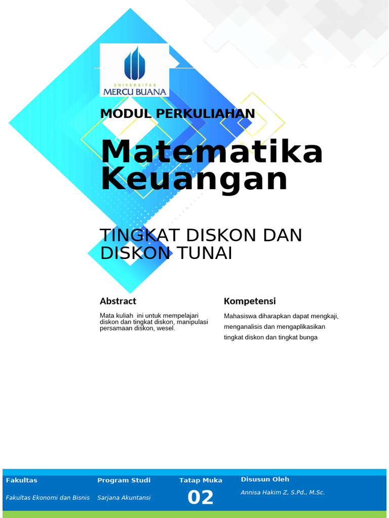 Modul Matematika Bisnis (TM2) | PDF