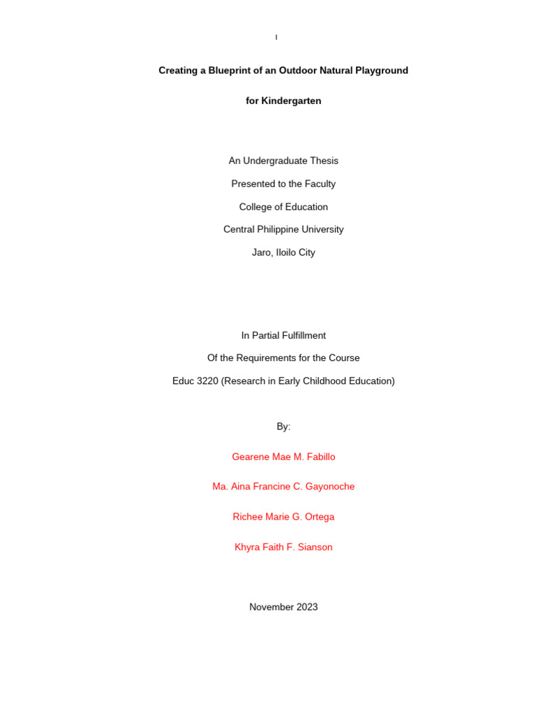 versionNo.3-UPDATED-Protocol-Ortega-revise-3F-1 | PDF | Playground ...