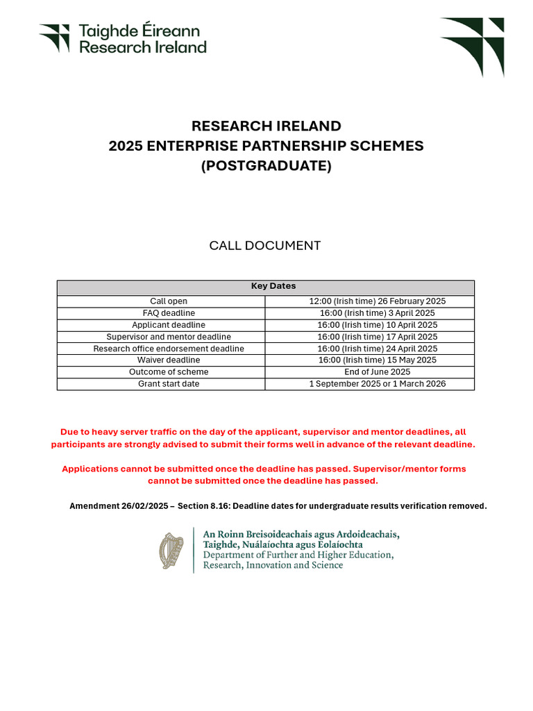 2025 Enterprise Partnership Scheme Guide | PDF | Parental Leave | Non ...