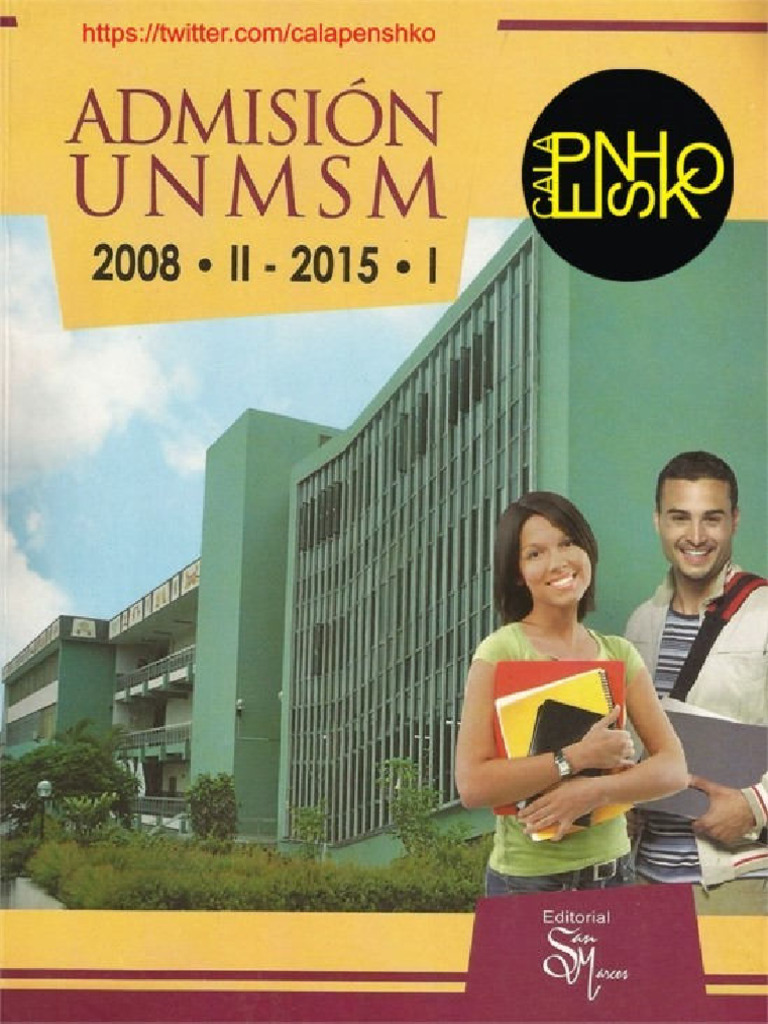 UNMSM - Admision 2008-II - 2015-I (Solucionario) | PDF