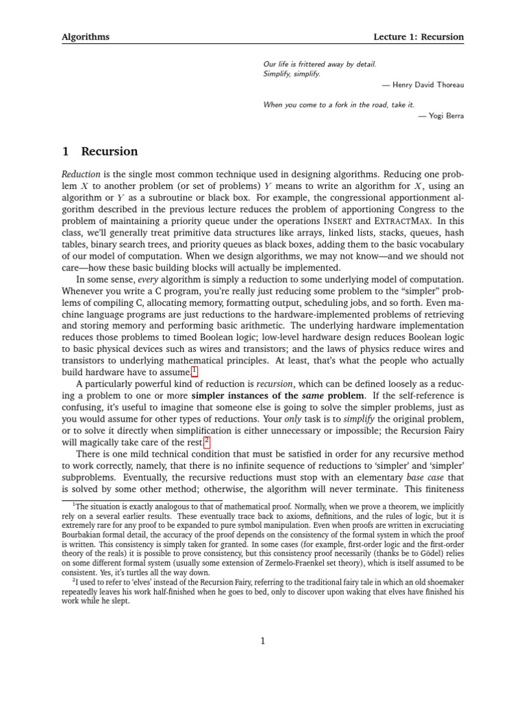 01 Recursion | PDF | Time Complexity | Mathematical Proof