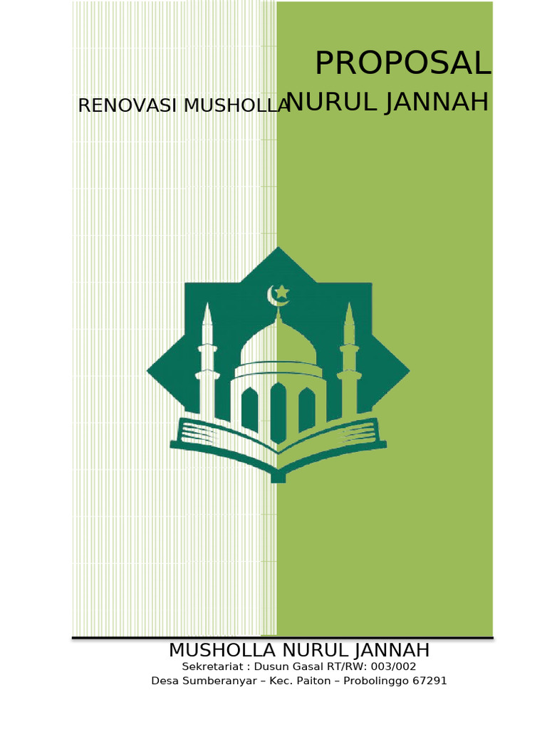 Proposal Musholla Nurul Jannah | PDF