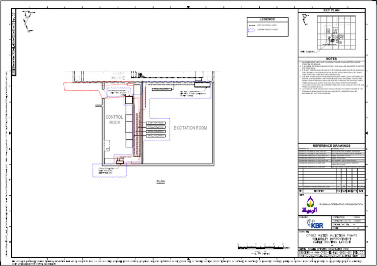 0350kbr n Wm Cp02 El Dag 0002 001 c01 Cable Routing Layout | PDF