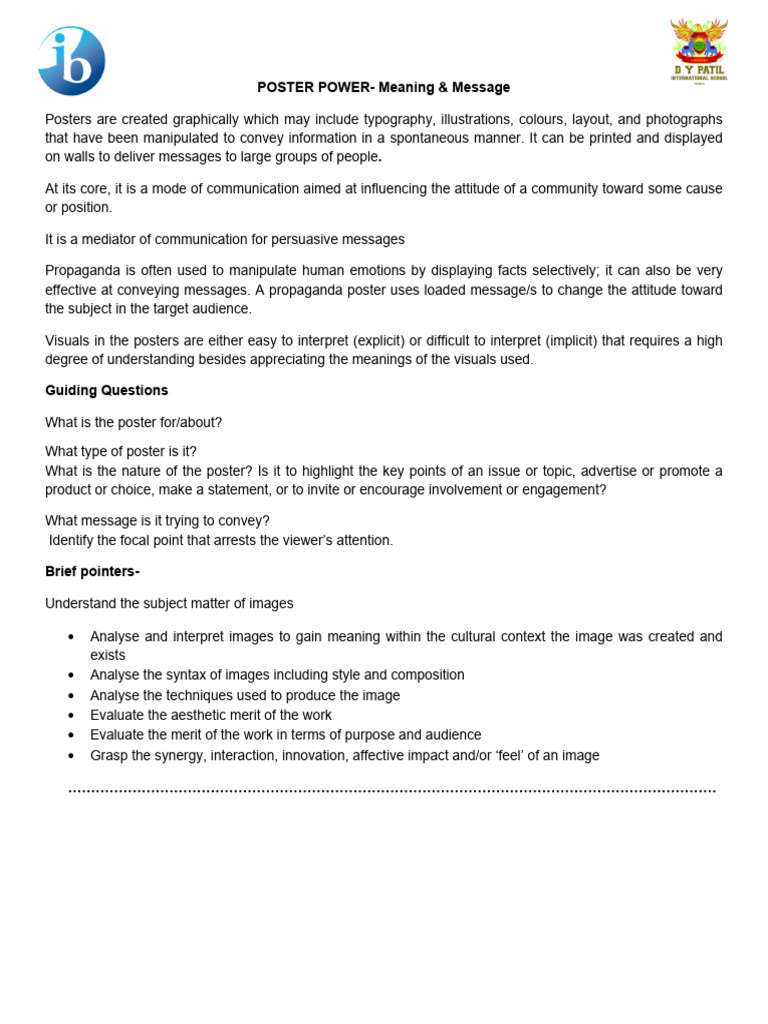 Poster Pointers | PDF