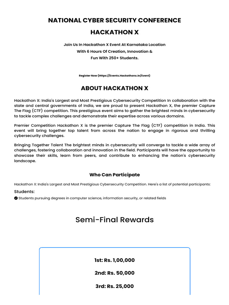 Cybersecurity-Hackathon X - Mlore University | PDF | Computer Security | Security