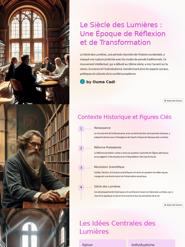 Le-Siecle-des-Lumieres-Une-Epoque-de-Reflexion-et-de-Transformation | PDF | Siècle des Lumières ...