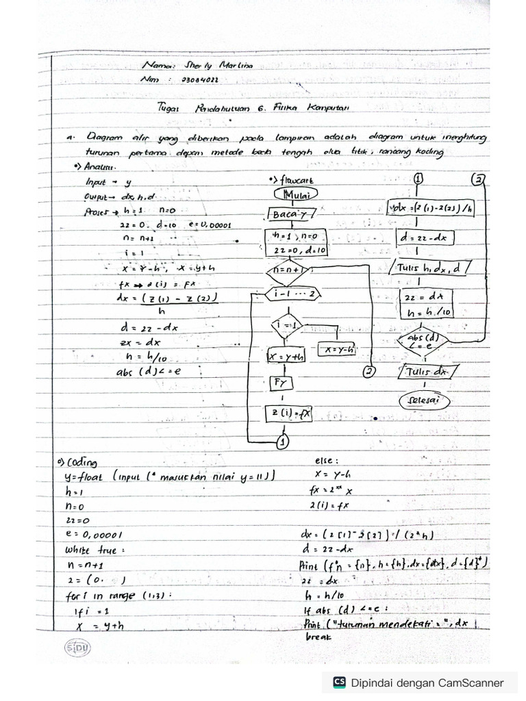 Sherly Marlina 23034022 Tugas Pendahuluan 6 Fisika Komputasi | PDF
