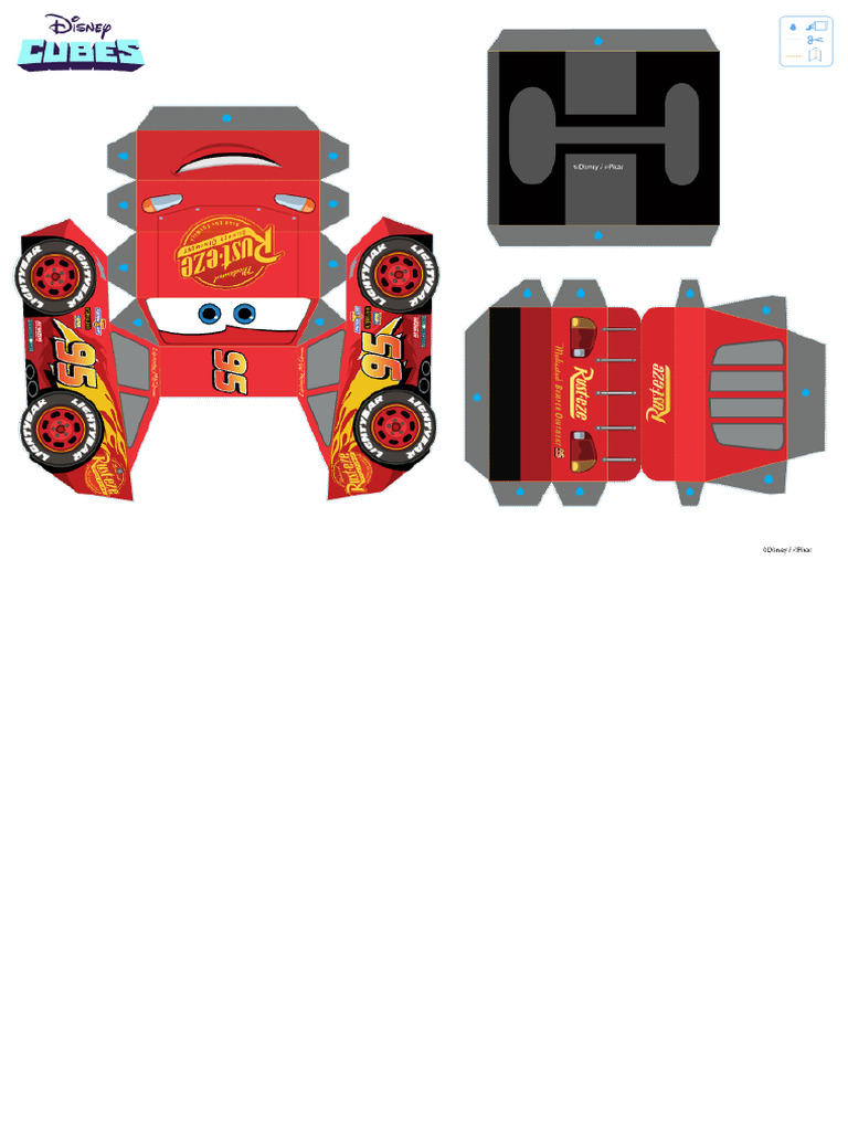 McQueen - Disney Cubes - Cidadania Disney | PDF
