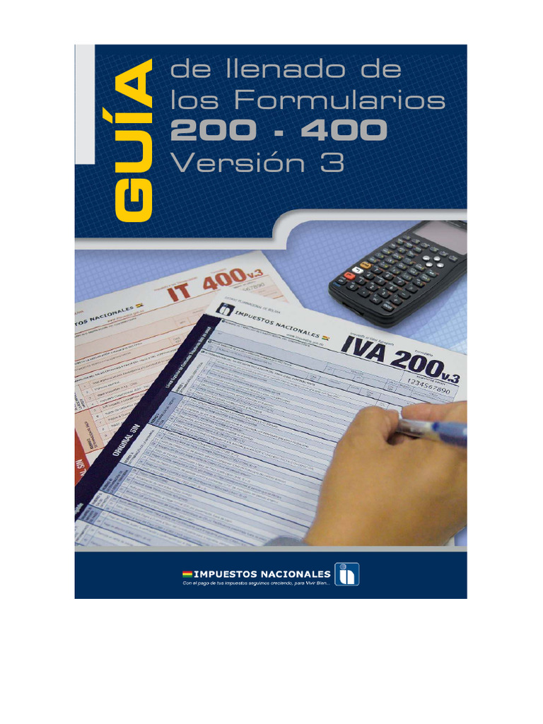 Guia de Llenado de Formularios 200 y 400 | PDF | Impuestos | Ventas