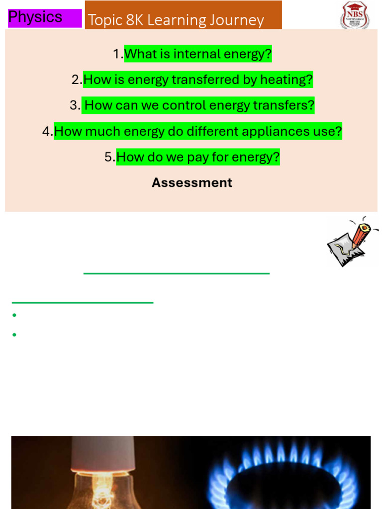 Topic 8K (Energy Transfers) - Lesson 5 | PDF | Watt | Transport Phenomena