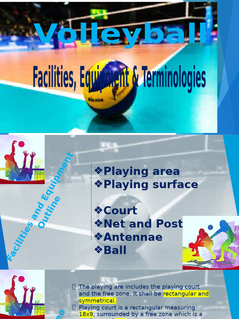 3 PPT Volleyball Facilities and Equipment Terminologies | PDF ...