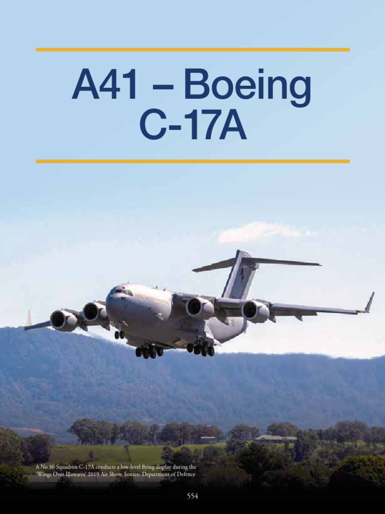 A41 – Boeing C-17A – Globemaster | PDF | Aviation | Military Aviation