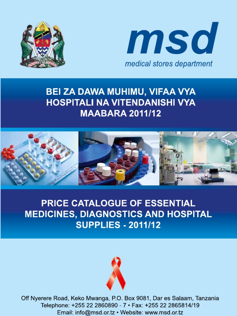 MSD Price Catalogue 2011 | PDF