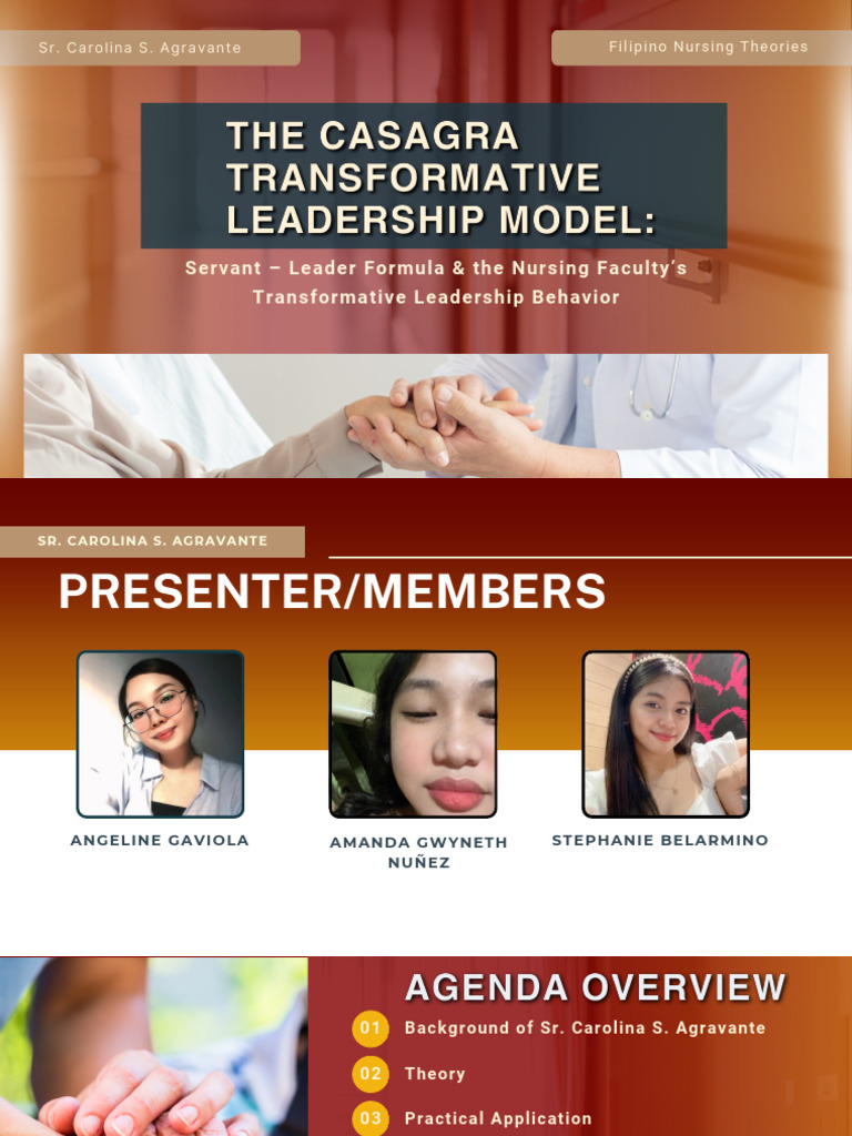 Agravante's Transformative Leadership Model | PDF | Leadership | Nursing