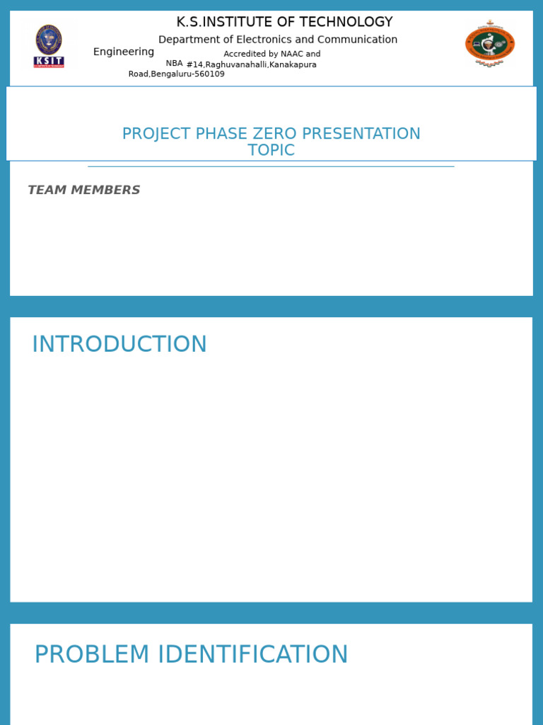 Project Phase Zero Overview Presentation | PDF