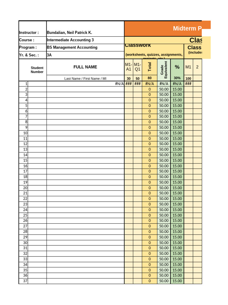 Grading-Sheet-MCC-BSMA3A-IntAcc3-For-students 3 | PDF | Qualifications ...