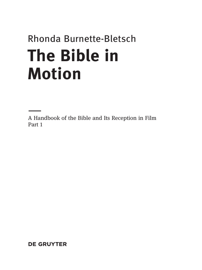 Burnett-Bletsch Esther - in - Film - in - The - Bible - in - Motion - A ...