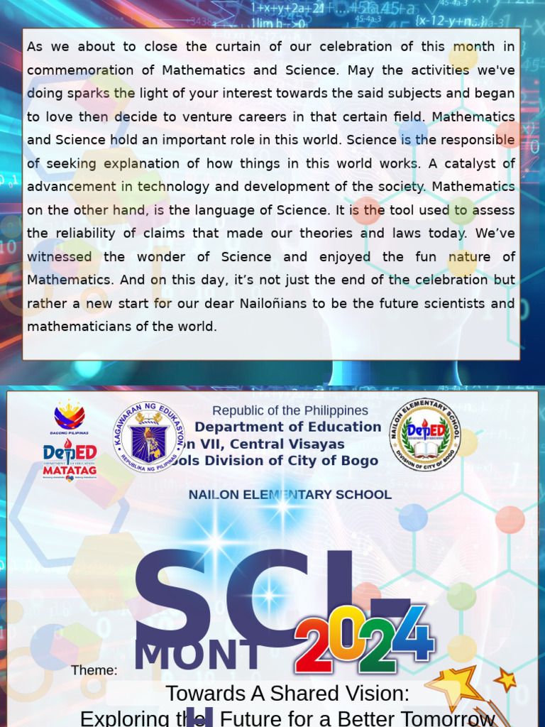 sci-math-month-ACCOMPLISHMENT REPORT) | PDF | Science | Mathematics