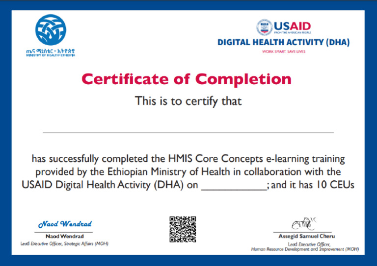 HMIS Certificate of Completion | PDF
