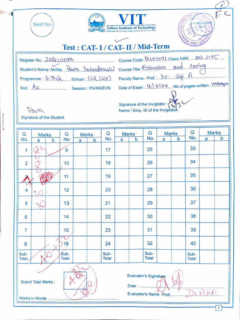 Cat2 Estimation | PDF