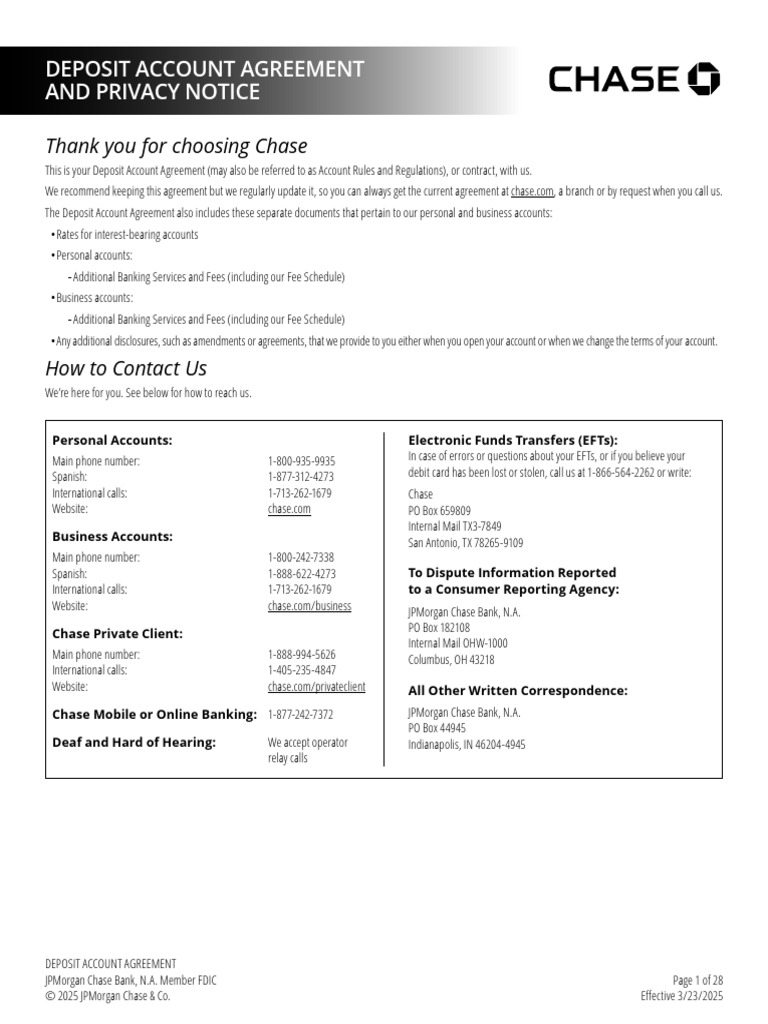 deposit-account-agreement | PDF | Cheque | Concurrent Estate