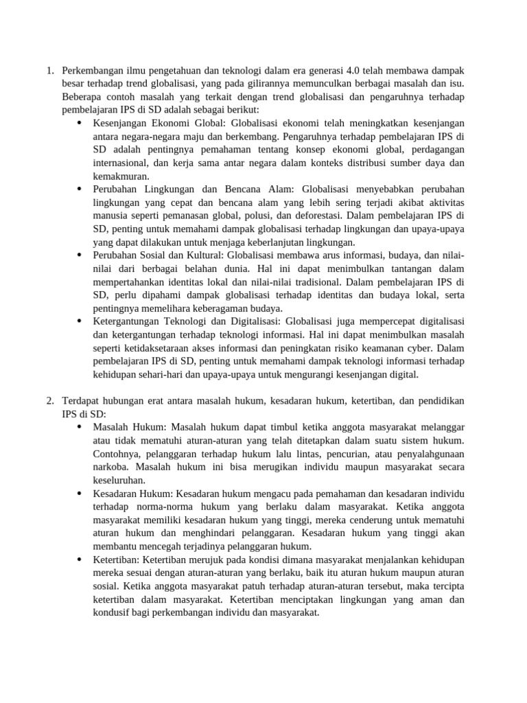2 TUGAS (Pendidikan IPS di SD) | PDF