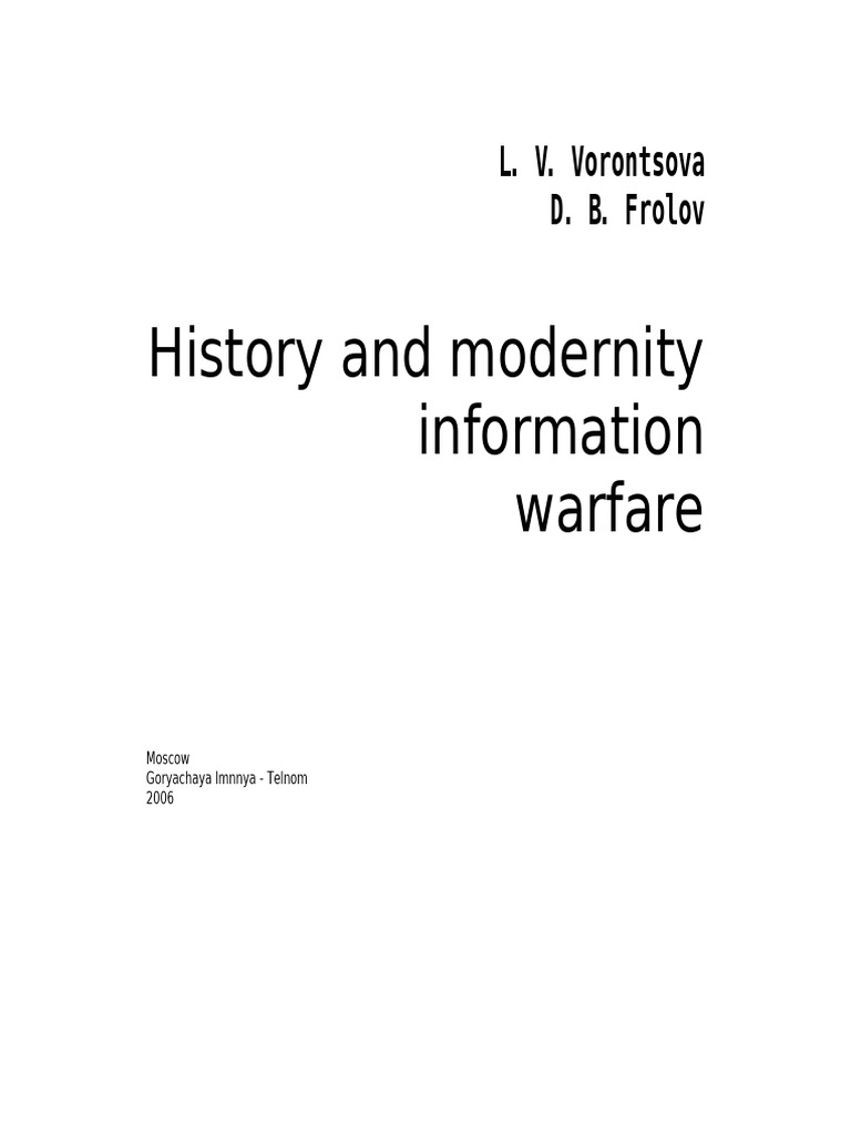 History and Modernity Information Warfare | PDF | Hannibal | Information