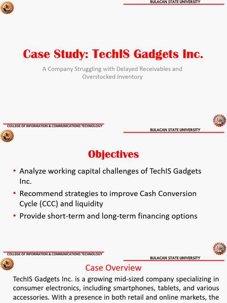 TechIS Gadgets CaseStudy PPT | PDF | Inventory | Private Sector