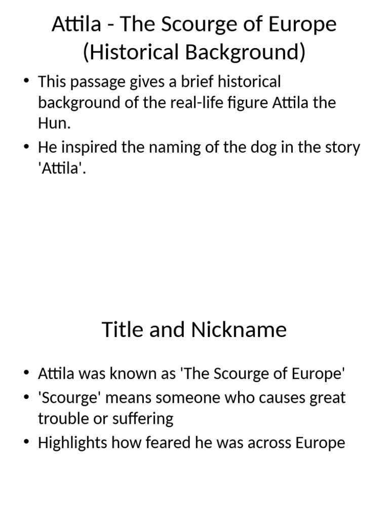 Attila Historical Background Presentation | PDF