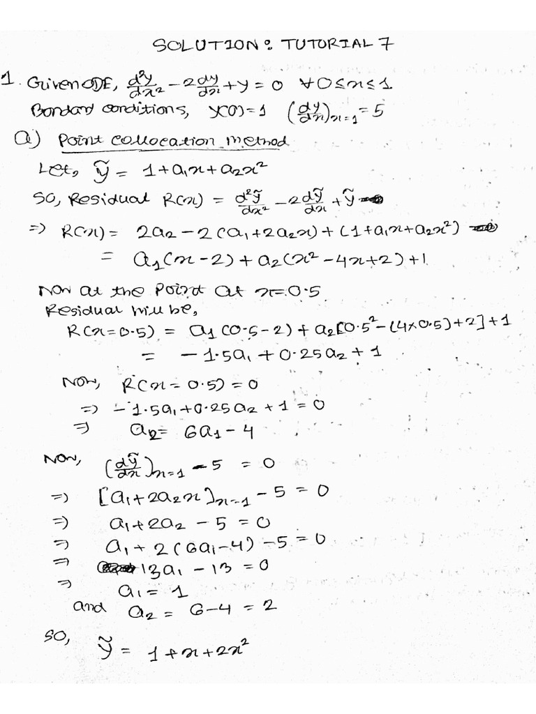 Tutorial 7 Solution | PDF