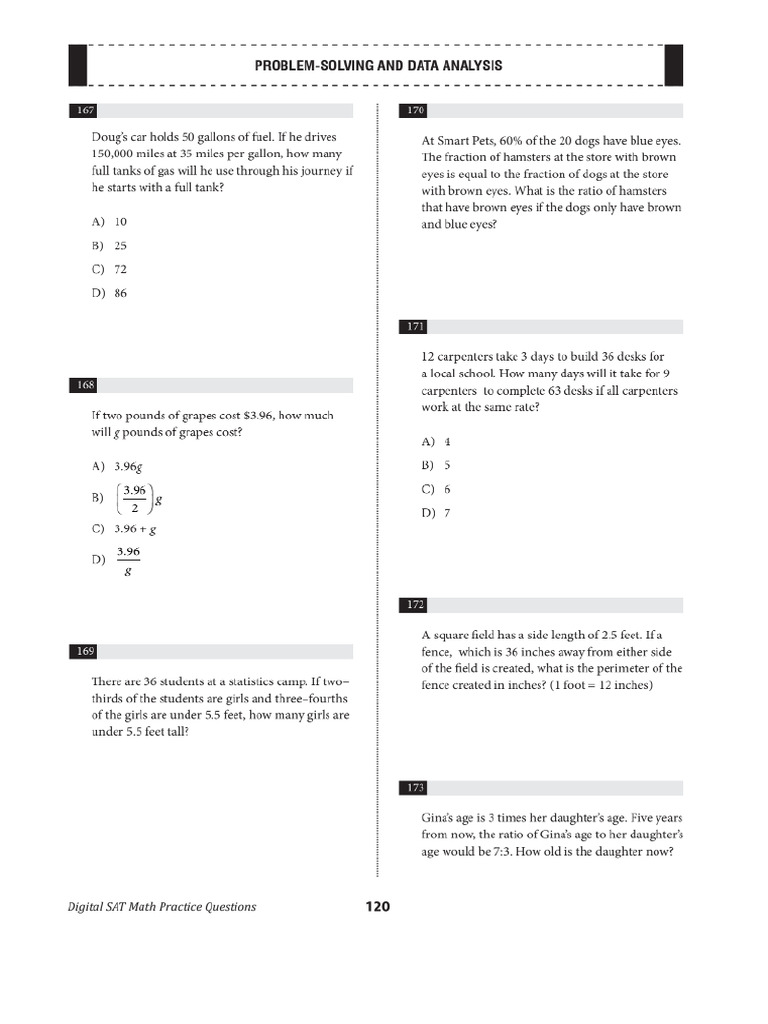 SAT Ratio and Percentages | PDF | Prices | Coupon