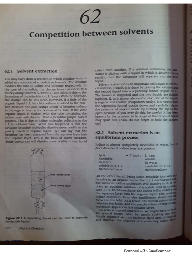 Solvent Extraction | PDF