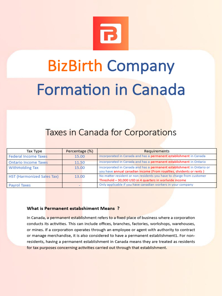 Taxes in Canada | PDF