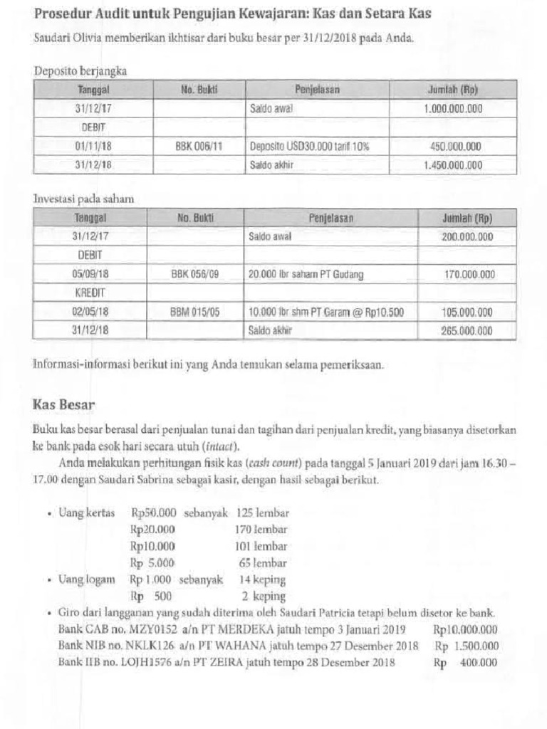Kas Dan Setara Kas | PDF