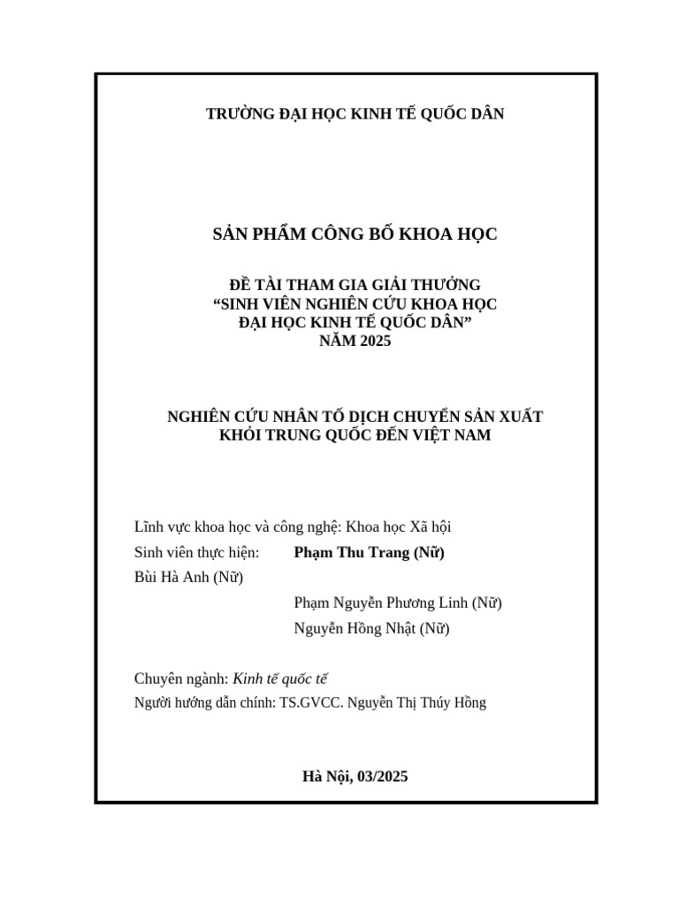 7. Mẫu 2021-Svnckh-07-Trang Bìa Phụ Spcb | PDF