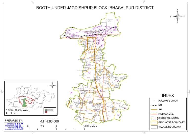 Bhagalpur District Block Map | PDF